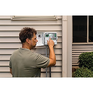 Rain Bird SST1200OUT Simple-to-Set Indoor/Outdoor Sprinkler/Irrigation Timer/Controller, 12-Zone/Station (this New/Improved Model Replaces SST1200O),Gray/Green