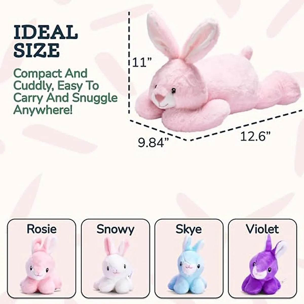 Snug A Babies Bunny Stuffed Animals with Babies Inside - Mommy and 4 Baby Rabbit Plushes for Imaginative Play - Soft Cuddly Companion for Kids - Stuffed Animals for Girls Ages 3 to 8 Years
