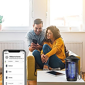 Bug Zapper Mosquito Killer Compatible with Alexa&Google Home, 4000V 20W Electric Fly Zapper Insect Killer, Mosquito Attractant Trap for Home Patio Indoor Outdoor Remote Control by Smartphone App