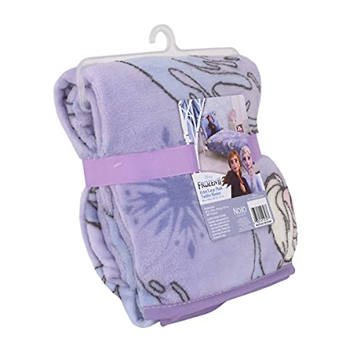 NoJo Disney Frozen 2 Elsa and Nokk Lavender and Pink Super Soft Toddler Blanket - 40"x 50"