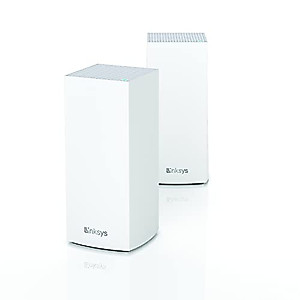 Linksys MX8000 Velop Mesh WiFi 6 System, Router Replacement Tri-Band Wireless Network for Whole Home Coverage, 5,400 Sq. ft Coverage, 80+ Devices, Speeds up to (AX4000) 4.2Gbps- 2PK