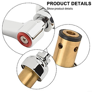 Handle Stem Assembly Fits for T&S Brass Faucets Replace 002713-40, Blue Cold and Red Hot Side Spindle Assembly Valve Lever Handle Replacement Part