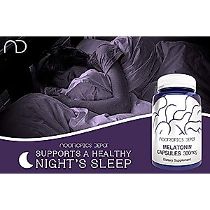 Melatonin Capsules | 300mcg | 120 Pills | Supports Healthy Sleep Cycles | Promotes Relaxation | Natural Sleep Aid Supplement