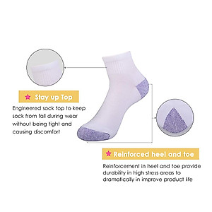 JOYNÉE Ankle Socks Women Low Cut Athletic Running with Cushion for Sports and Casual Use 6-Pairs Pack