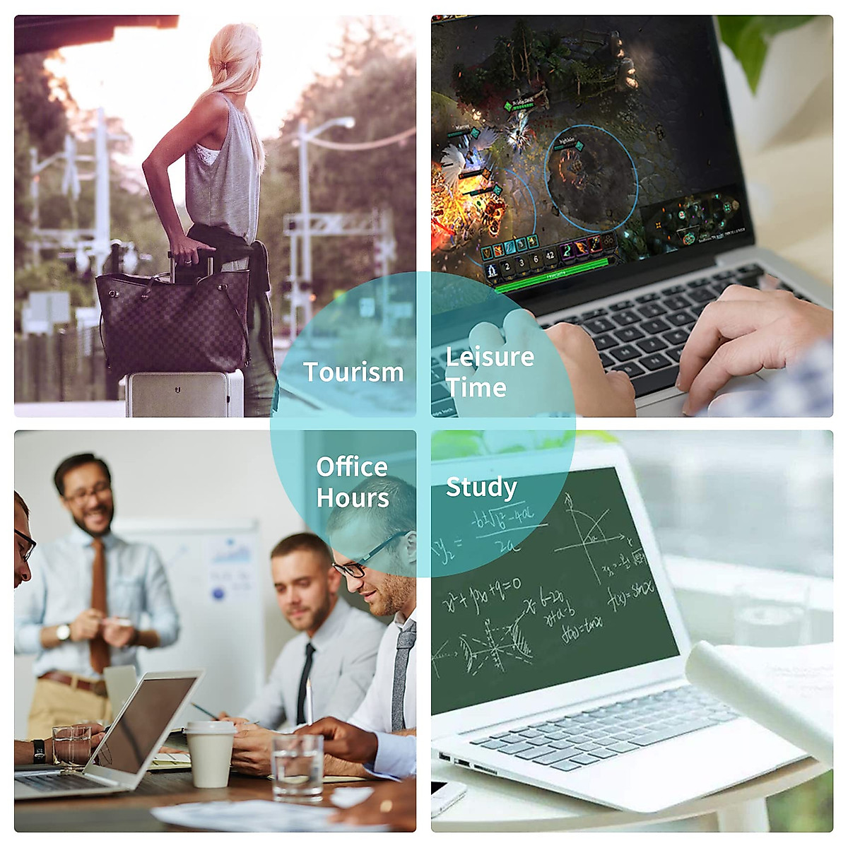 Charger for Dell Laptop Computer, 45W USB C Fast Power Adapter for Dell XPS 13 9360 9365 9370 9333 Latitude 7390 2in1 7370 5175 5285 5290 2in1, Inspiron 14 7437 5482, 0HDCY5,04RYWW