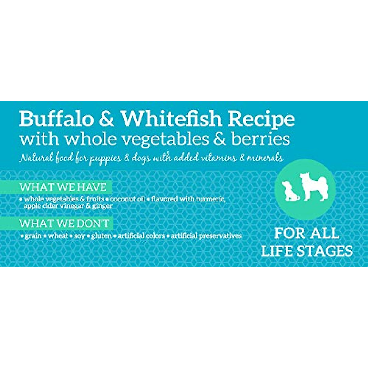 Health Extension Little Bites Dry Dog Food, Natural Food with Vitamins & Minerals, Suitable for All Puppies, Grain Free Buffalo & Whitefish Recipe with Whole Vegetable & Berries (10 Pound / 4.5 kg)