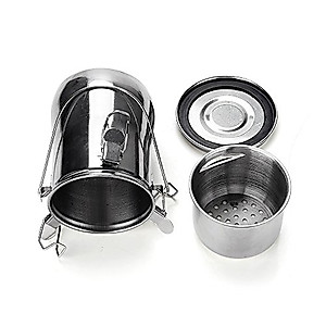 Arrtx Portable Stainless Steel Leak-Proof Premium Brush Washer with Lid and Filter Screen (Large)