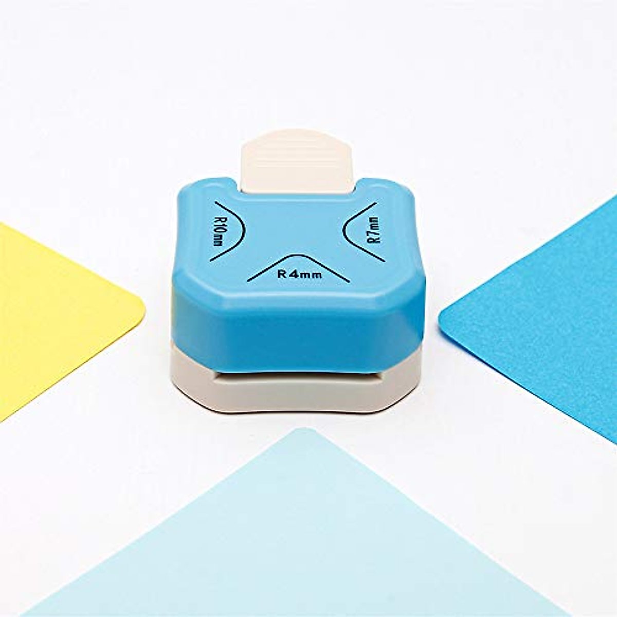 Paper Corner Rounder 3 in 1 （R4mm+R7mm+R10mm）， Corner Punches for Paper Crafts， Corner Cutter ，Envelope Punch Board ，Hole Puncher， Laminate, DIY Projects, Photo Cutter,Card Making and Scrapbooking