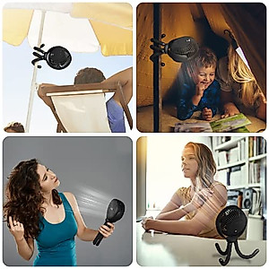 Stroller Fan - 65Hrs 12600mAh Rechargeable Fan, Timing Car Seat Fan, Portable Clip On Fan, Car Fan for Baby, Battery Operated Fan for Baby Stroller, Peloton, treadmill, Golf Cart, Beach, Bed, Dog