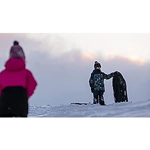 Pelican - Nomad 40 - LFT40PC06 - Multi-Purpose Utility Sled –– Toboggan – Heavy-Duty Polyethylene – High Walls – Safe and Secure (2020 Version), Black, 40 in