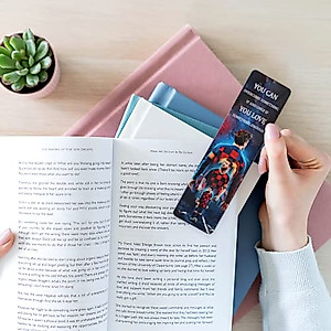 Bookmarks Ruler Metal El Measure Pulga Tassels Messi Bookography Soccer Reading Collage Bookworm Quote for Book Bibliophile Gift Reading Christmas Ornament Markers