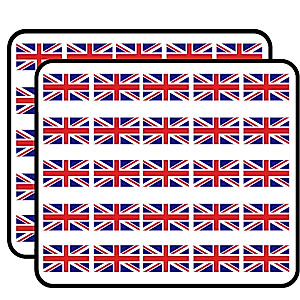 Union Jack Flag - London UK Britain British English Love Sticker for Scrapbooking, Calendars, Arts, Kids DIY Crafts, Album, Bullet Journals 50 Pack