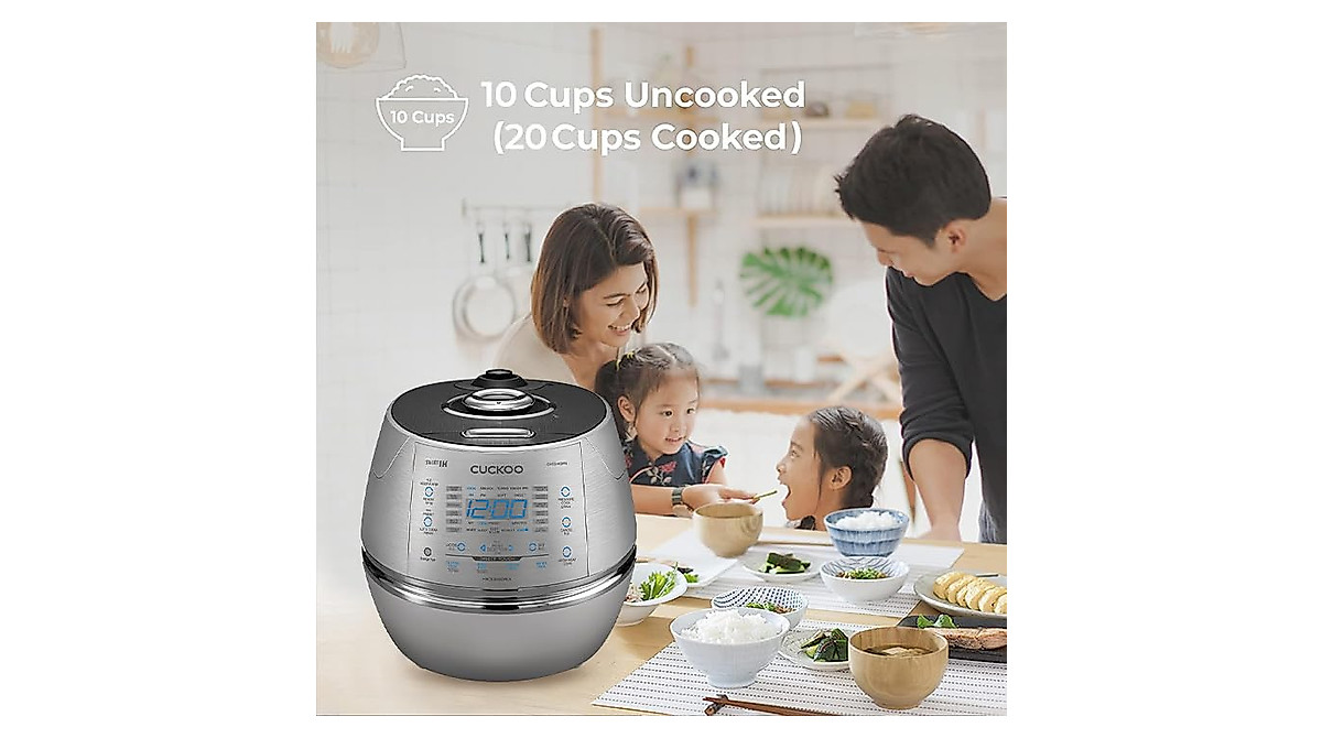CUCKOO Induction Rice Cooker with 10-Cup Capacity | Smart Tech & Eco ...