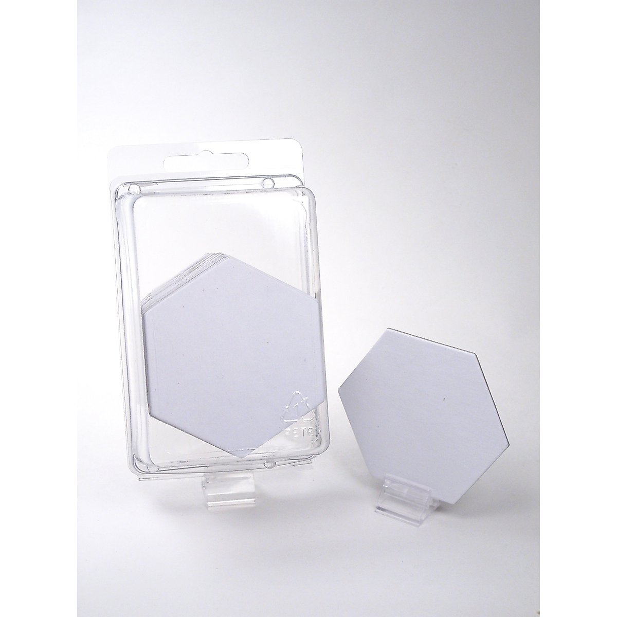 Value Pack of 30 - Blank 2.5" Hexagon Hex Board Game Chits Tiles Counters Markers DIY D&D