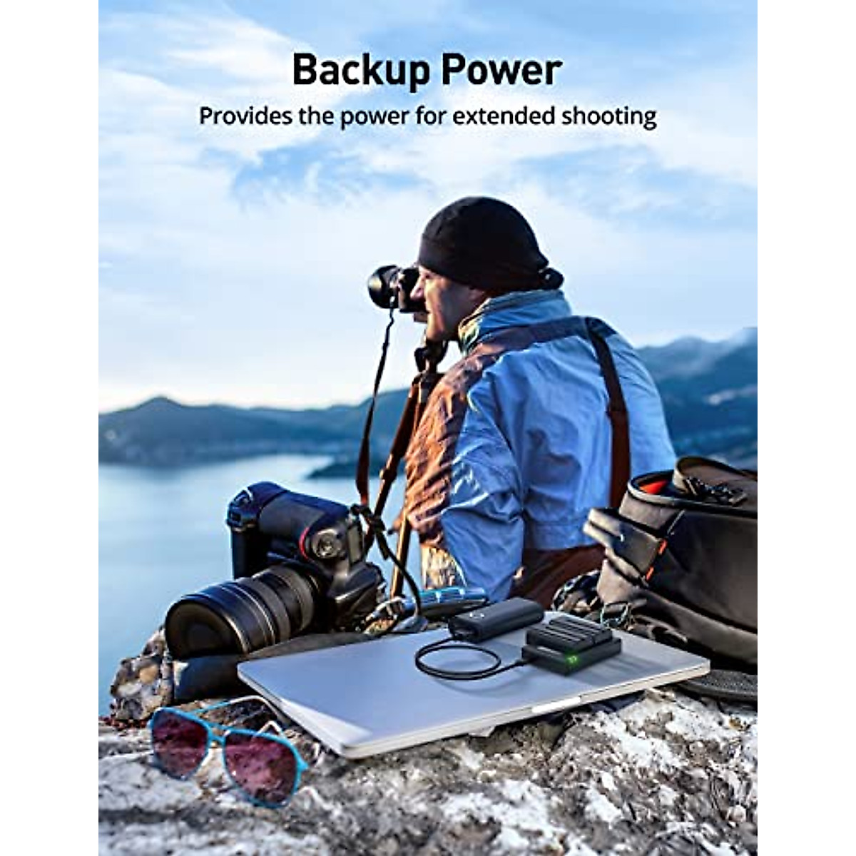 Evatronic NP-F550 Battery Charger Set, Compatible with Sony Battery NP-F970 F960 F770 F750 F570 F550 F530 F330 TR516 TR716 TR818 TR910 TR917 LCD,Dual Slot, Monitor, Camera Slider (2-Pack 2900mAh)