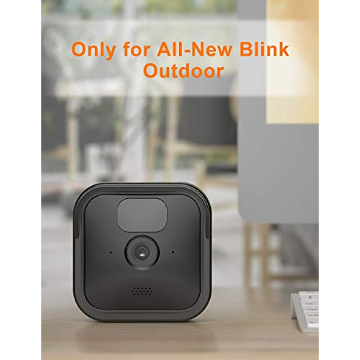 Blink Outdoor Camera Silicone Skin Cover, COOLWUFAN Anti-Scratch Protective Cover for All-New Blink Outdoor/Indoor – Wireless Camera System - Blink Outdoor Camera Best Accessories (Black (3 Packs))
