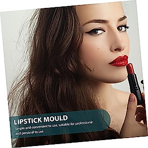 2pcs Lipstick Stripper DIY Kits Tray Mold Silicone Molds Lipstick Demoulder Lipstick Making Kits Lip Balm Stripper Acrylic White Lipstick Making Tool Lip Cream Casting Tool Manual