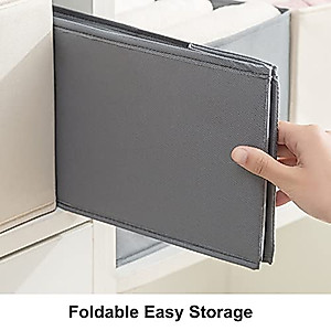 2PCS Closet Organizer for Folded Bedsheets Pants Jeans Strong Collapsible Durable Wardrobe Storage Drawers