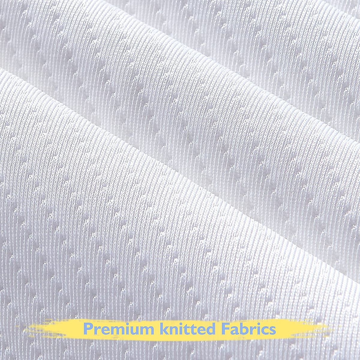 Mattress Protector for Pack n Play Waterproof,（Machine Washable White） Premium Quilted Pack n Play Sheets/Playard Sheet Cover 38X26inch fits for Baby Foldable and Playard Mattress, Portable Mini Crib