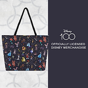 Disney Mickey and Stitch Tote bag - Girls, Boys, Teens, Adults - Mickey Minnie Mouse, Stitch, Classic Canvas Tote Travel Bag