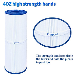 Cryspool 50 sq. ft Spa Filter Compatible with C-4950, PRB50-IN, FC-2390, Guardian 413-212-02, J200 Series Filter, 03FIL1600,373045, Cal Spa Hot Tub Filter Replacements, 2 Pack