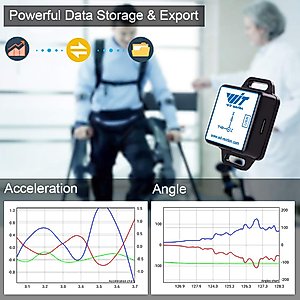 [Bluetooth 5.0 Accelerometer+Inclinometer] WT901BLECL MPU9250 High-Precision 9-axis Gyroscope+Angle(XY 0.2° Accuracy)+Magnetometer Compass with Kalman Filter, Low-Power 3-axis AHRS IMU Tilt Sensor