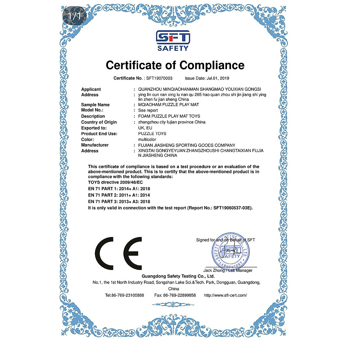 MQIAOHAM® 18 Pieces Puzzle Play Mats, Soft Baby Play Mat, Kids Interlocking Foam Floor Tiles, Toddlers Carpet Playmats Animal G301018-P058BH