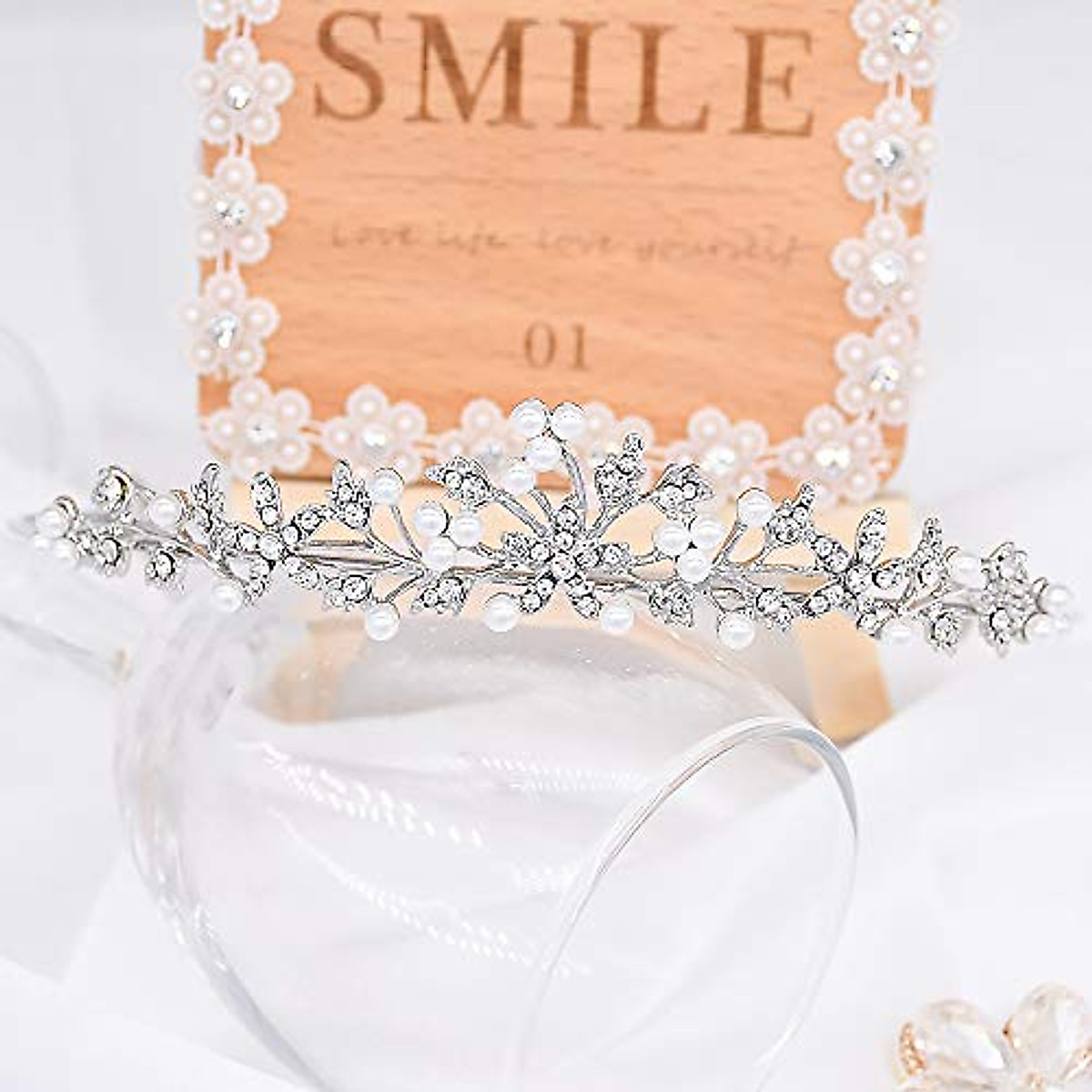 Rhinestone Crystal Tiaras and Crowns Headband For Women Birthday Pageant Wedding Prom Princess Crown (A-006)