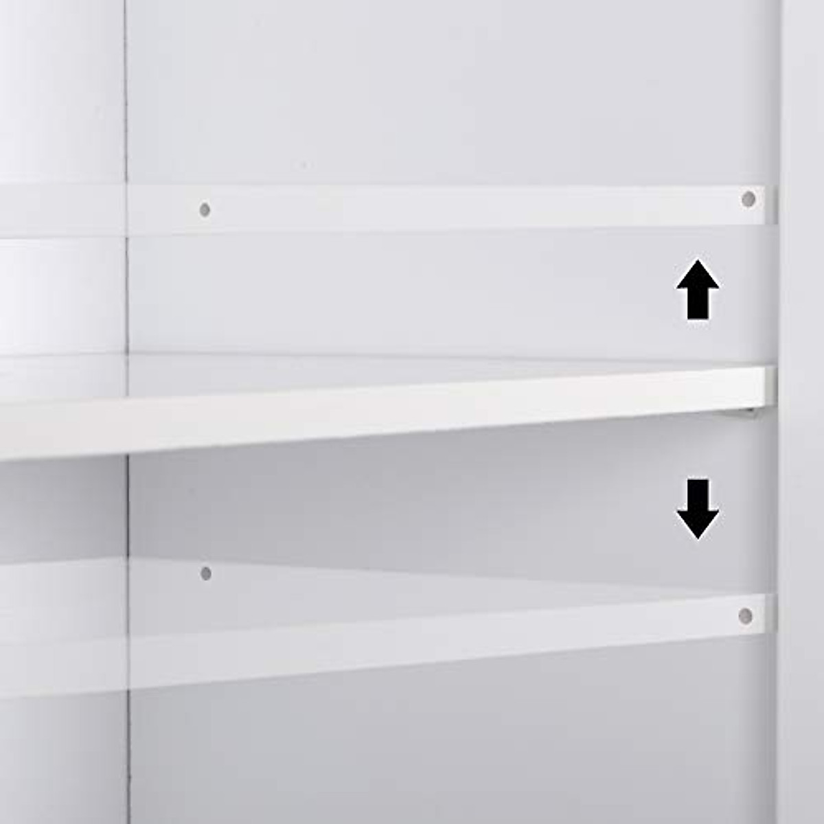 VINGLI White Pantry Cabinet, Tall Kitchen Pantry Storage Cabinet, Freestanding Pantry Cupboard, 2 Door Pantry for Laundry Room, Kitchen, Apartment