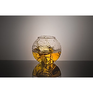 Basketball Whiskey Glass - Rocks Glass for Rum, Tequila, Scotch, Glasses- Whiskey Gifts - 10oz Cocktail, Lowball, Old Fashioned Glass (Set of 2) Unique Bar Decor & Bourbon Gifts by Prestige Decanters