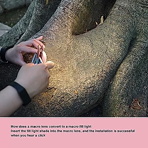 Phone Camera Lens, Universal 15X Macro Lens Kit with LED Light and Travel Case, Clip on Cell Phone Lens Attachments for Most Smartphones, for Video, Live Show, Vlog, Photography