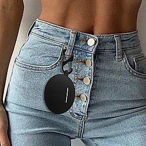 Geiomoo Silicone Carrying Case Compatible with FreeBuds 4i, Portable Scratch Shock Resistant Cover with Carabiner (Black)