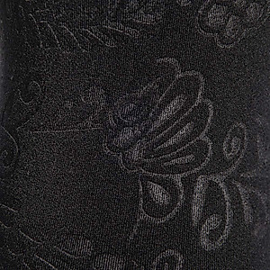 MUK LUKS womens Women's 1-pair Embossed Leggings Hosiery, Black, X-Large-XX-Large US