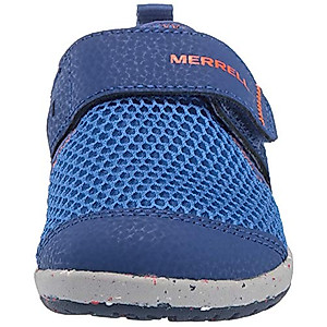 Merrell Bare Steps H20 Water Shoe, Blue/Orange, 8 US Unisex Little Kid