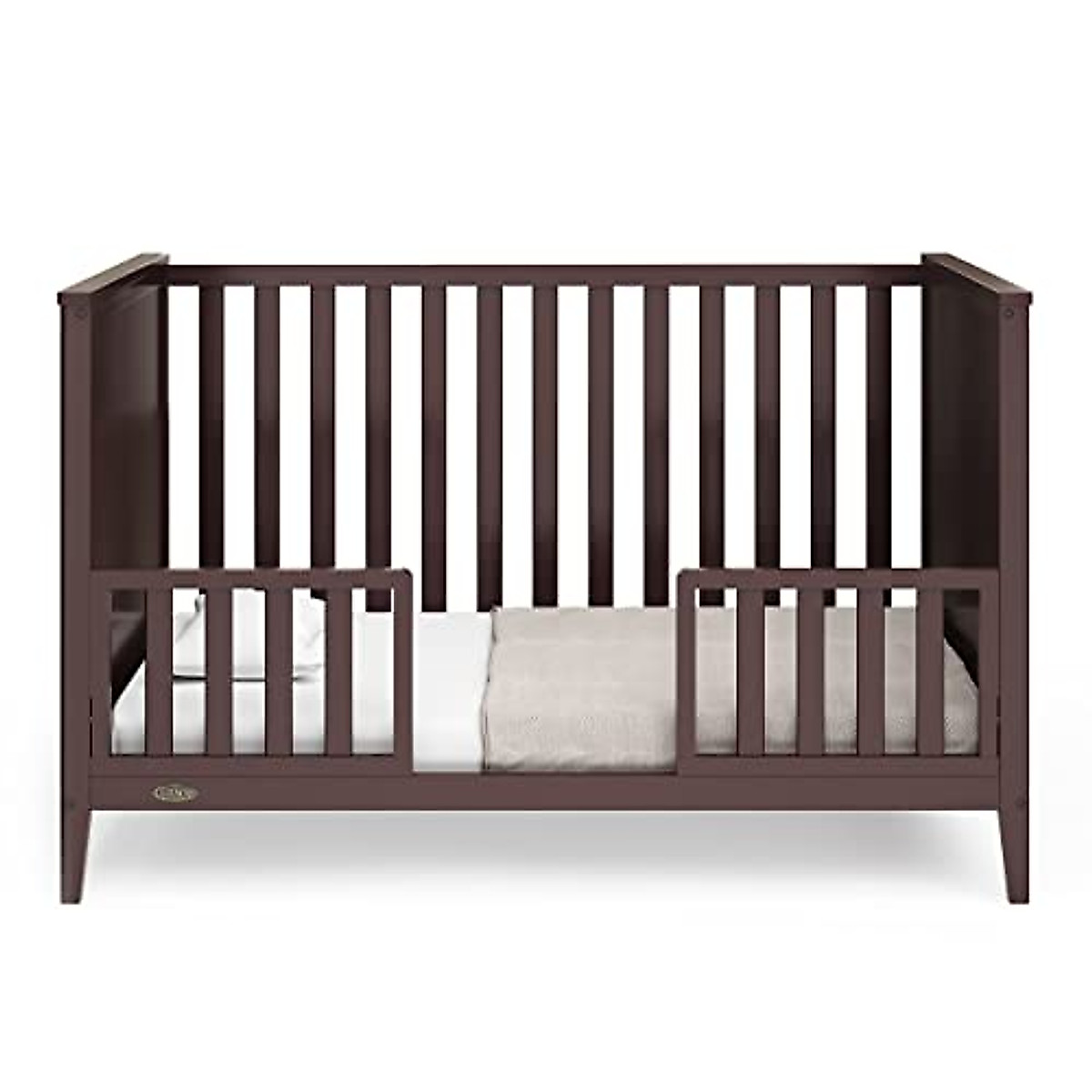 Graco Melbourne 3-in-1 Convertible Crib (Espresso) – Converts from Baby Crib to Toddler Bed and Daybed, Fits Standard Full-Size Crib Mattress, Adjustable Mattress Support Base
