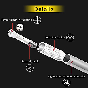 DIYSELF 1 Pcs Craft Knife Hobby Knife with 11 Pcs Stainless Steel Blades Kit, 1pcs Steel 15MM Ruler for Art, Scrapbooking, Stencil(Blue)