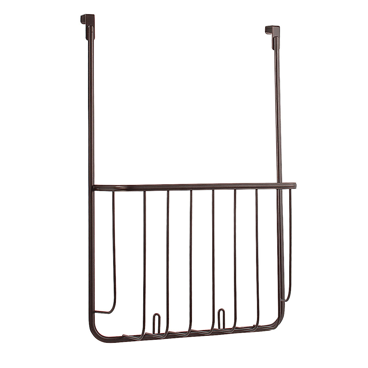 Spectrum Diversified Ashley Board & Bakeware Holder No-Installation Cupboard Cookie Sheet, Cutting Board Organizer for Cabinet, Baking Accessory Storage, Large, Satin Nickel