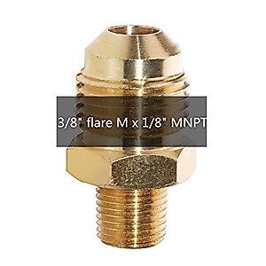 5 feet 0-20 PSI Adjustable High Pressure Propane Regulator with Hose, LP Gas Grill Regulator Hose with 1/8 MNPT Pipe Fitting for QCC1 Tank,Fits for Grill,Burner,Turkey Fryer,Cooker,Firepit and More