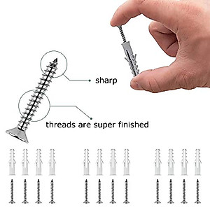 Shade Sail Installation Hardware Kit for Triangle, 6 Inch 304 Grade Stainless Steel Hardware for Patio Garden Outdoors