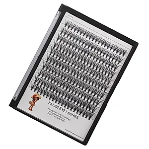 Bodermincer Large Tray 20D Cluster 0.07C,10 Lines,8-10-12-14mm Mixed,9-11-13-15mm Mixed, 10-12-14-16mm Mixed,Natural Long Individual Flare Lashes Cluster False Eyelashes (8-10-12-14mm Mixed)
