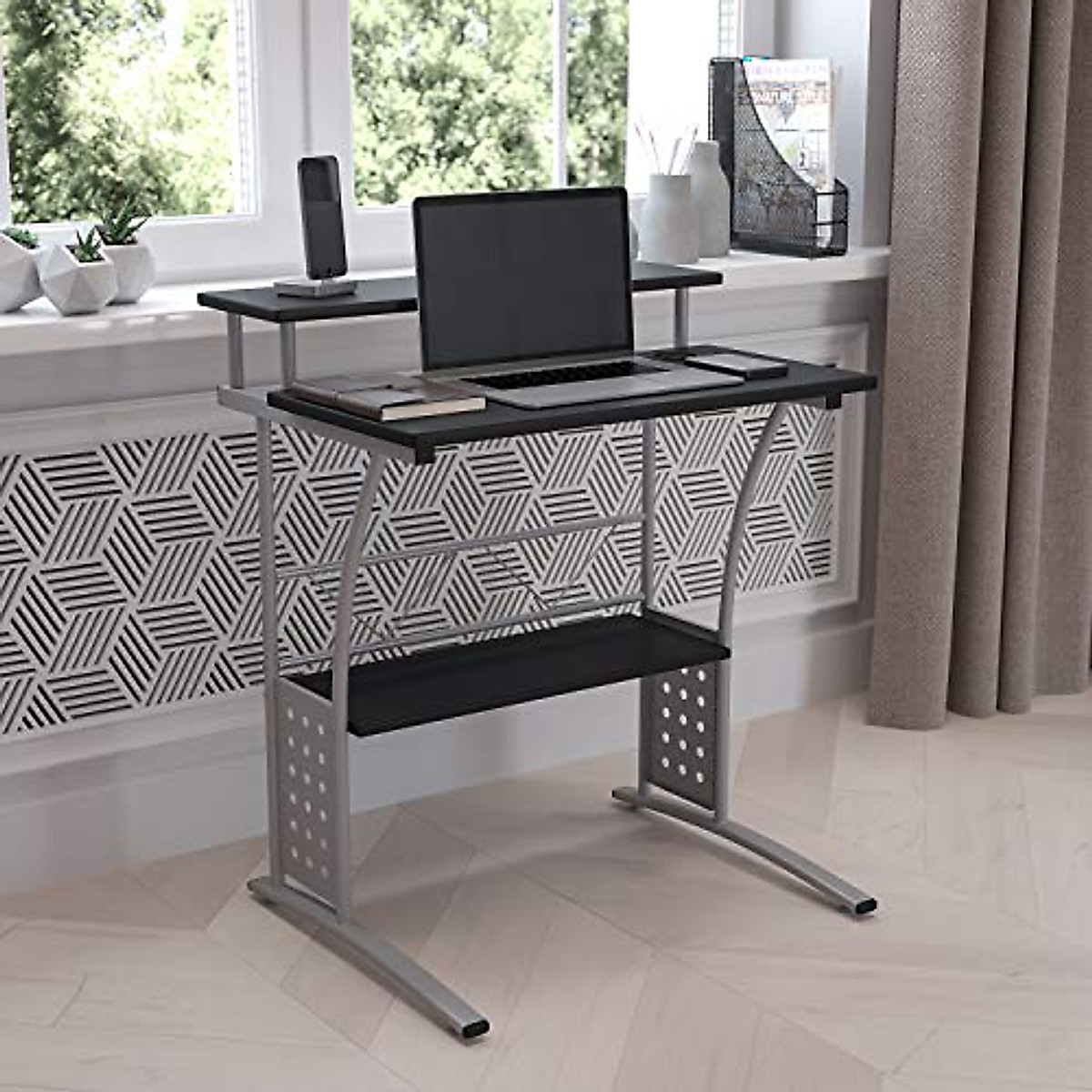 Flash Furniture Clifton Black Computer Desk, 28 Inch
