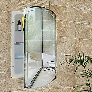 Head West 8209 Medicine Cabinet Mirror, 16 X 30, White