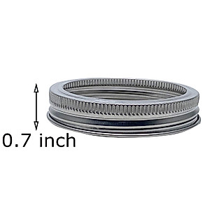 304 Stainless Steel Sprouting Lids for Wide Mouth Mason Jars and Making Organic Sprout Seeds 6 Pcs