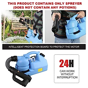 ATHLERIA 7L Electric ULV Fogger - Portable Ultra-Low Atomizer Sprayer - Spray Machine Suitable for Indoor and Outdoor Public 110V