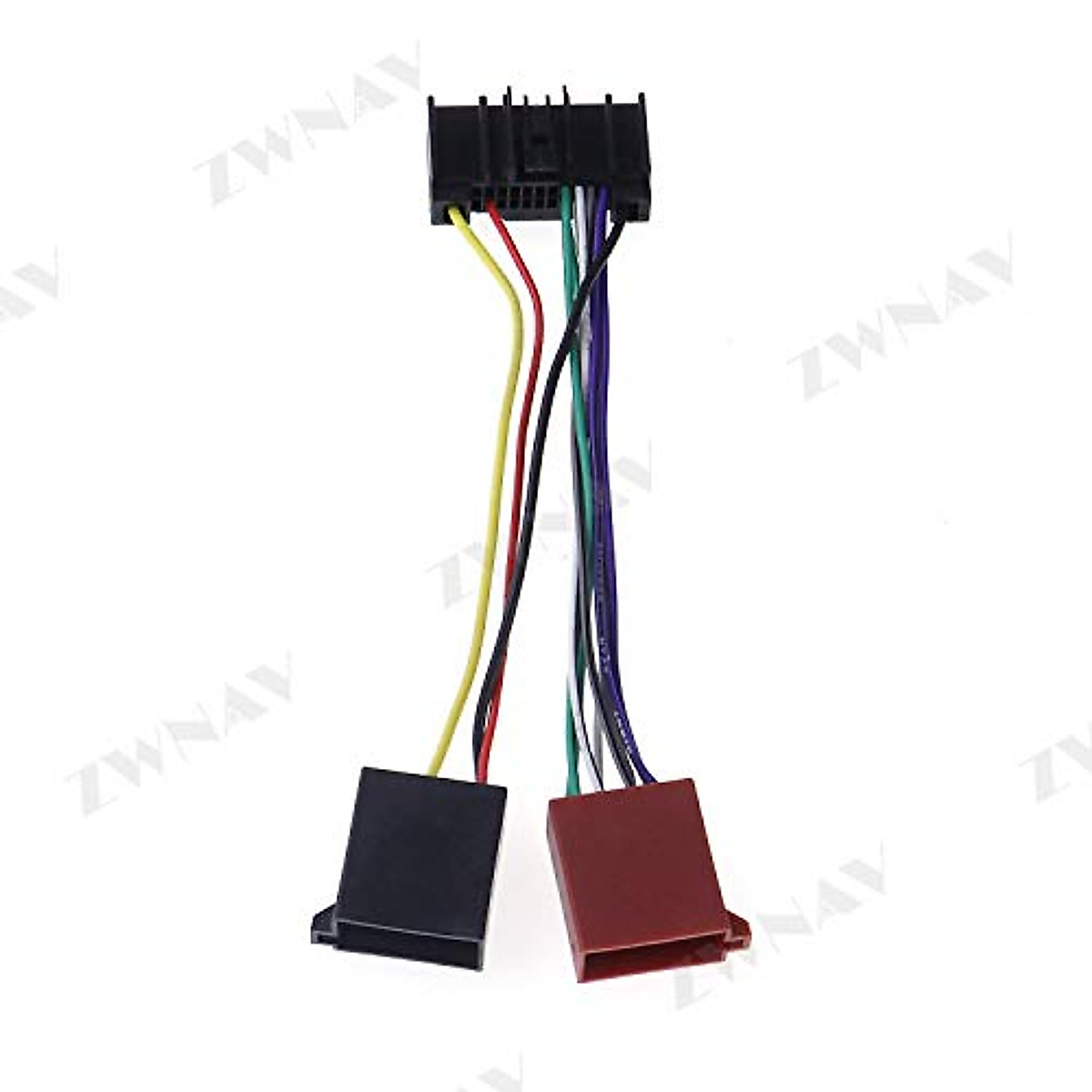 ZWNAV ISO Car Radio Wire Cable Wiring Harness Stereo Adapter Connector Adaptor Plug Power and Loudspeaker Fit for Ford 2011+ (Select Models), for Land Rover 2011+ (Select Models)