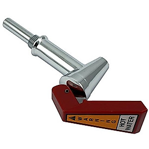 Bunn 29075.0000 Hot Water Faucet Red Handle Chrome Shank W/Hose Fitting for Bunn Axiom 581181