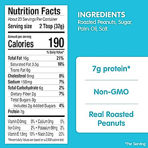 Skippy Natural Peanut Butter, Creamy, 26.5 oz