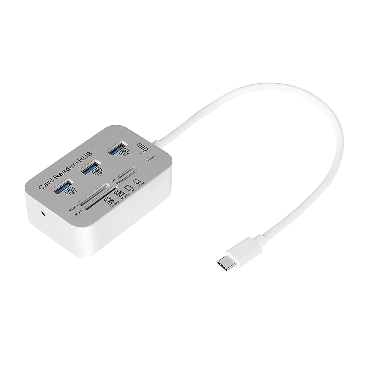 Garrulax USB C Hub,7 in 1 USB 3.0 Hub Splitter with Type C 3 Ports USB Type C HUB SD/TF Card Reader USB 3.1 Adapter for MacBook/Computer