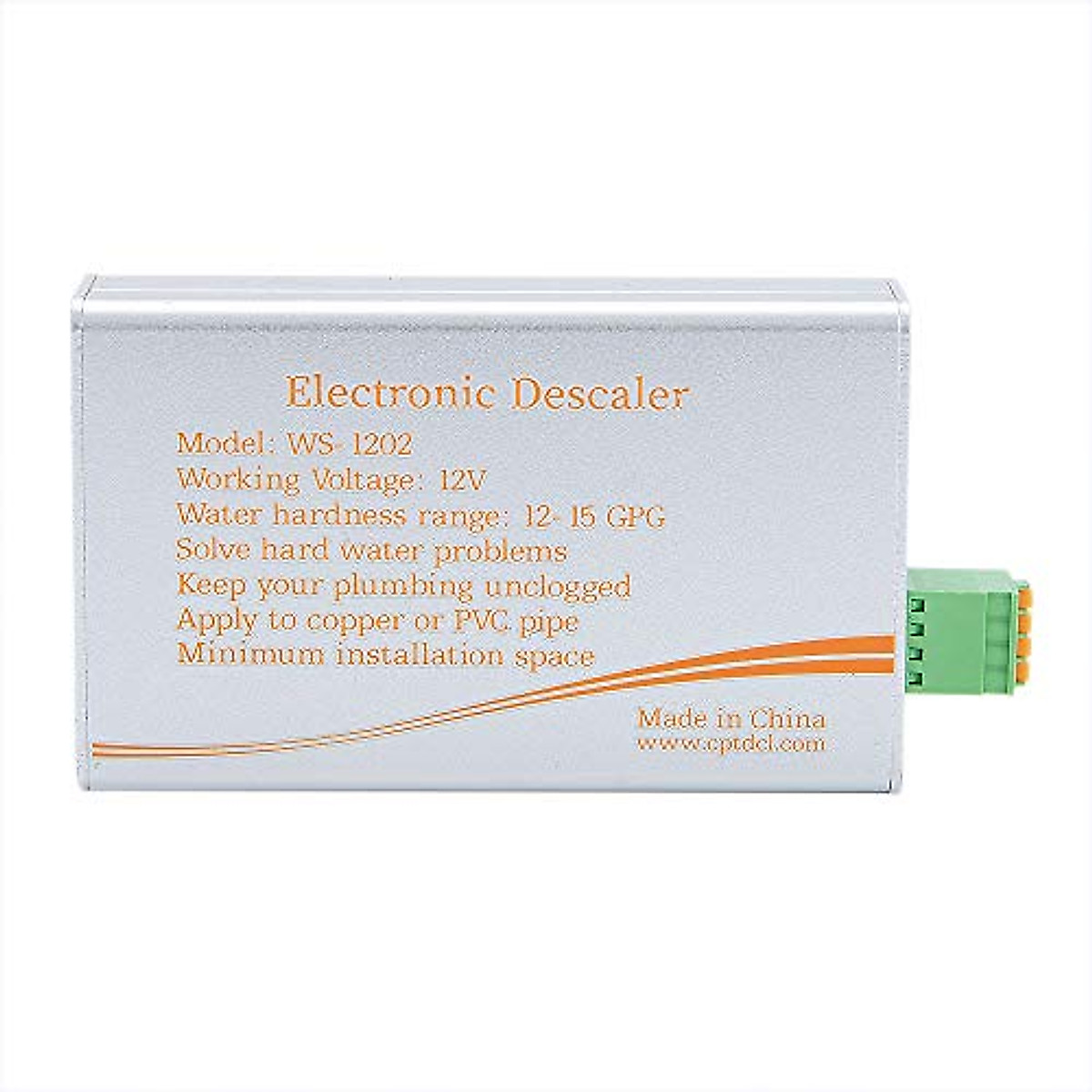 Electronic Descaler Water Conditioner Hard Water Softener for Copper PVC Pipe, 12V with shell