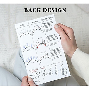 BELLEMORY Lash Mapping Chart - Eyelash Extension Beginner Training and Practice Chart, Eyelash Extension Curl and Diameter Sheet for Lash Kit (1 PC Beginner Lash Map Chart)